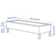 RENFJÄLLET pocket spring mattress base, incl leg firm/Tibbleby beige ...