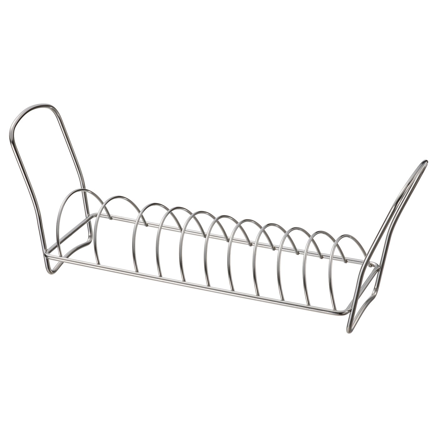 VÄLVÅRDAD dish drying rack, stainless steel, 12x32 cm - IKEA Sweden