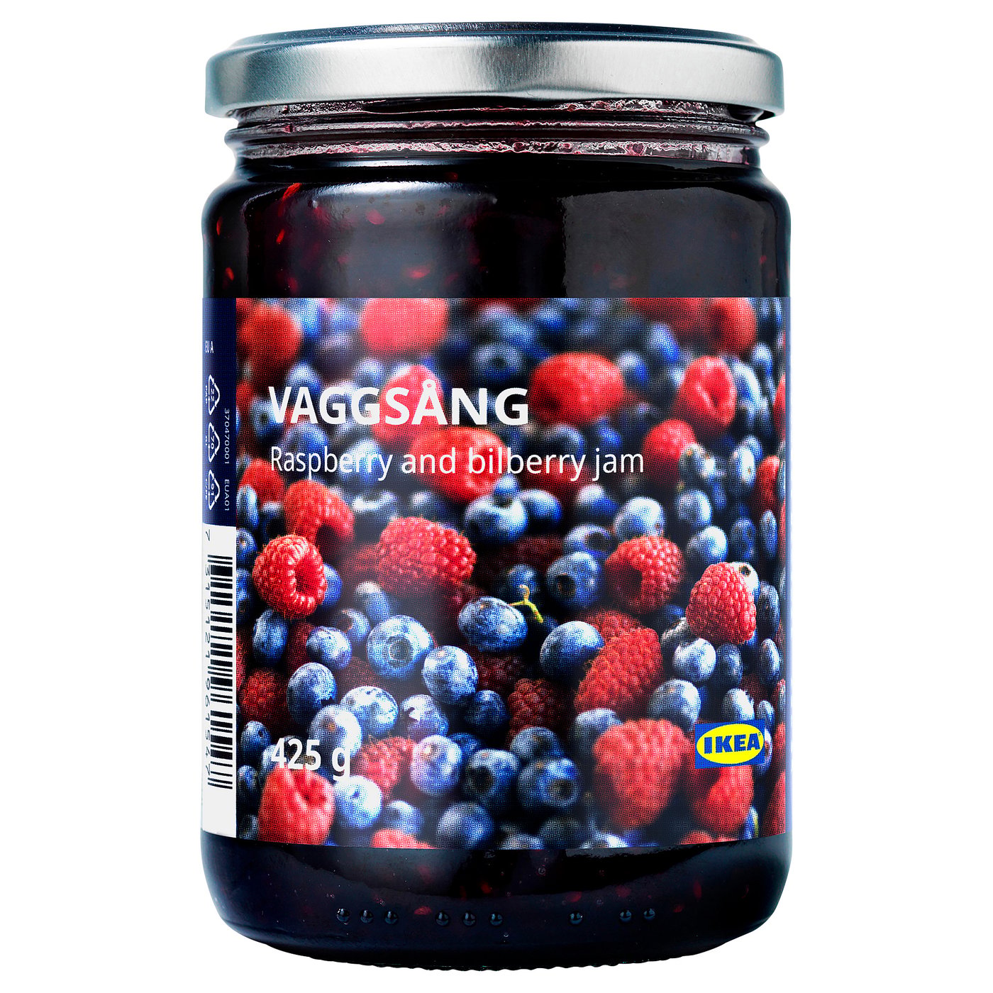 VAGGSÅNG rasp- and bilberry jam, 425 g - IKEA Sweden