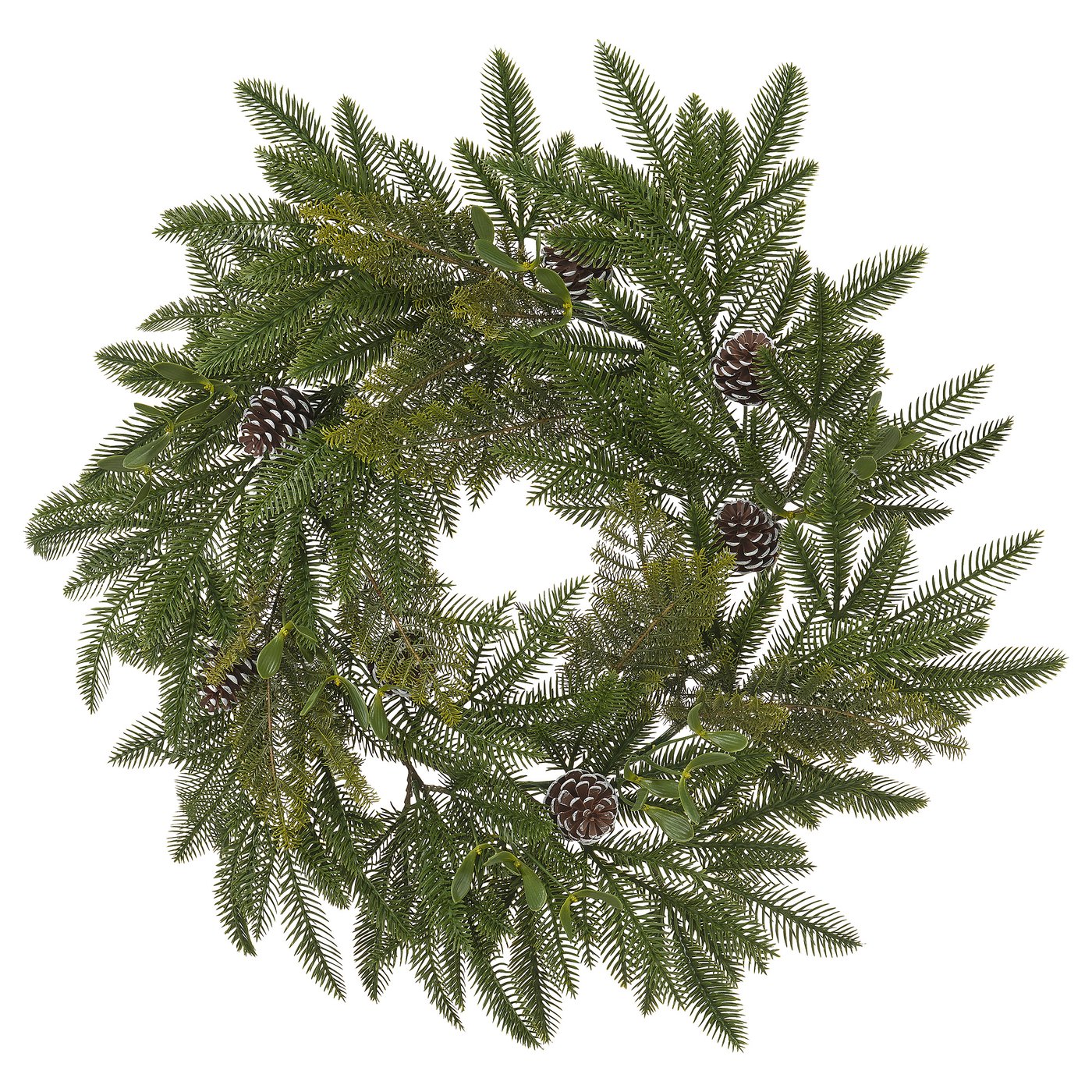 VINTERFINT artificial wreath, in/outdoor/pine cone green, 60 cm - IKEA ...