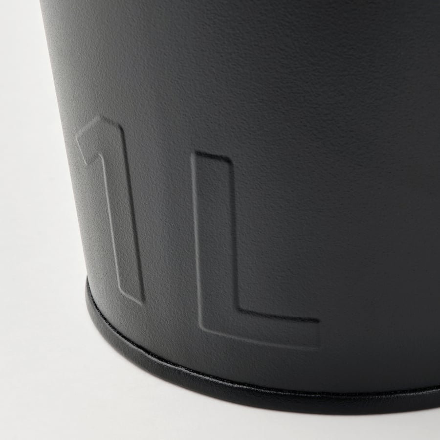 ÅKERBÄR kruka, inom-/utomhus antracit, 12 cm - IKEA