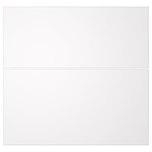 APLARED storlådfront, set om 2, vit, 80x57 cm - IKEA