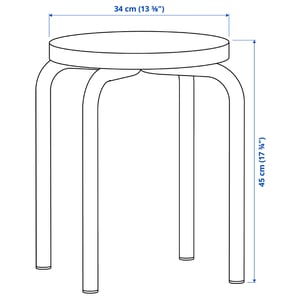 DOMSTEN Pall, orange/furu - IKEA
