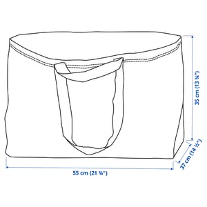 FRAKTA Kasse, stor, blå, 71 l - IKEA