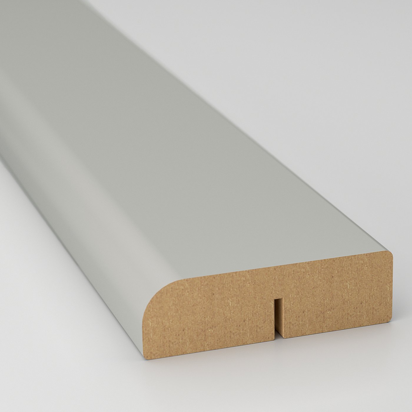 HAVSTORP dekor/krönlist rundad, ljusgrå, 221 cm - IKEA
