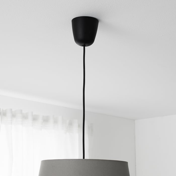 RISBYN Taklampskärm, lökformad, vit, 57 cm - IKEA