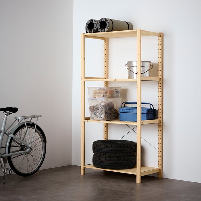 IVAR hyllsystem i trä som kan skräddarsys - IKEA