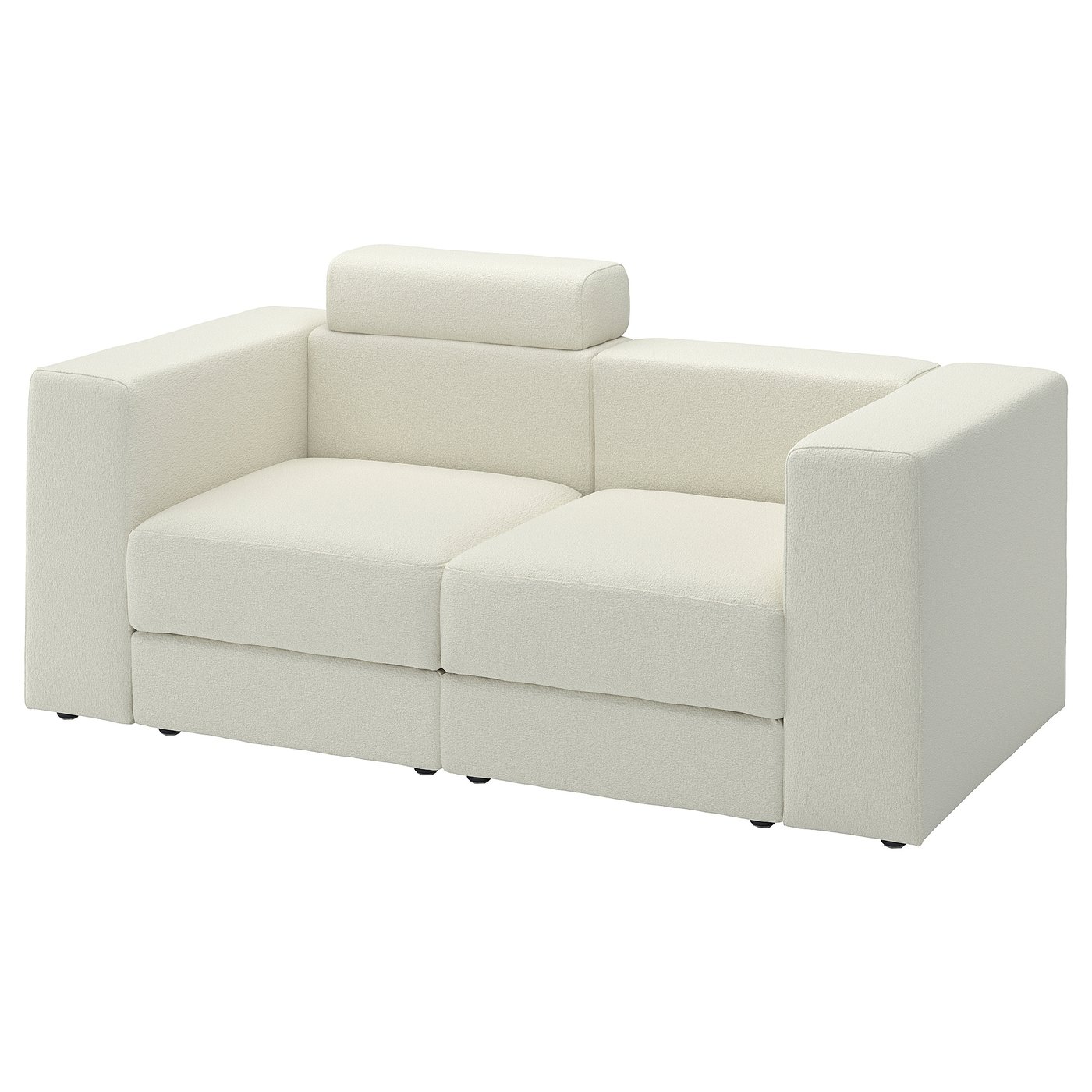 JÄTTEBO 2-sitsig modulsoffa, med nackkudde/Axvall off-white - IKEA