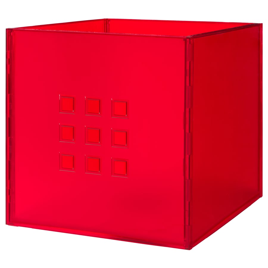 LEKMAN Låda - röd - IKEA