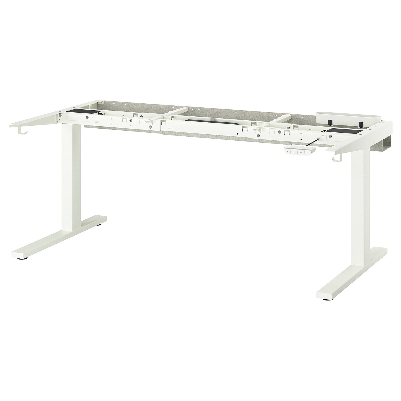 MITTZON underrede sitt/stå f skrivbord, elektrisk/vit, 120/140/160x80 cm - IKEA