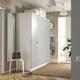 PAX / MISTUDDEN garderobskombination, vit/grå mönstrad, 200x60x201 cm ...