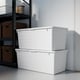 SOCKERBIT förvaringslåda med lock, vit, 38x76x30 cm - IKEA