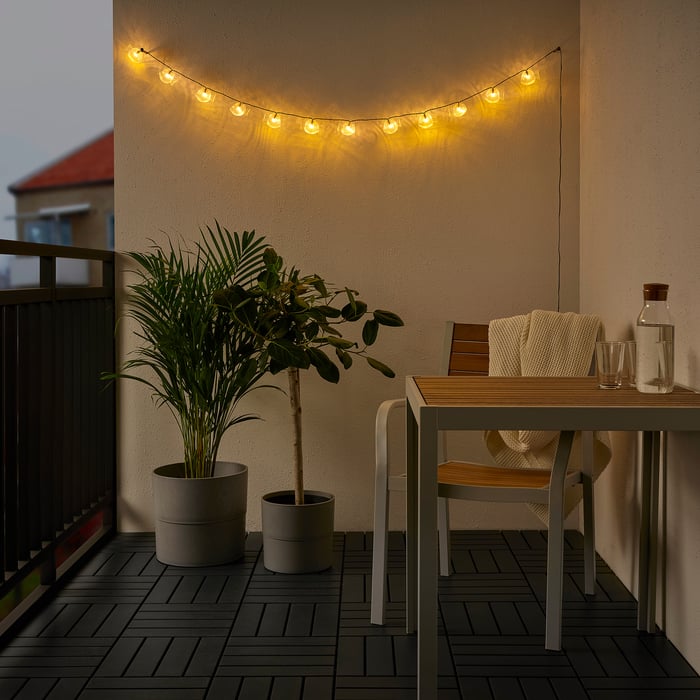 Utebelysning – Slingor till trädgård, altan & balkong - IKEA
