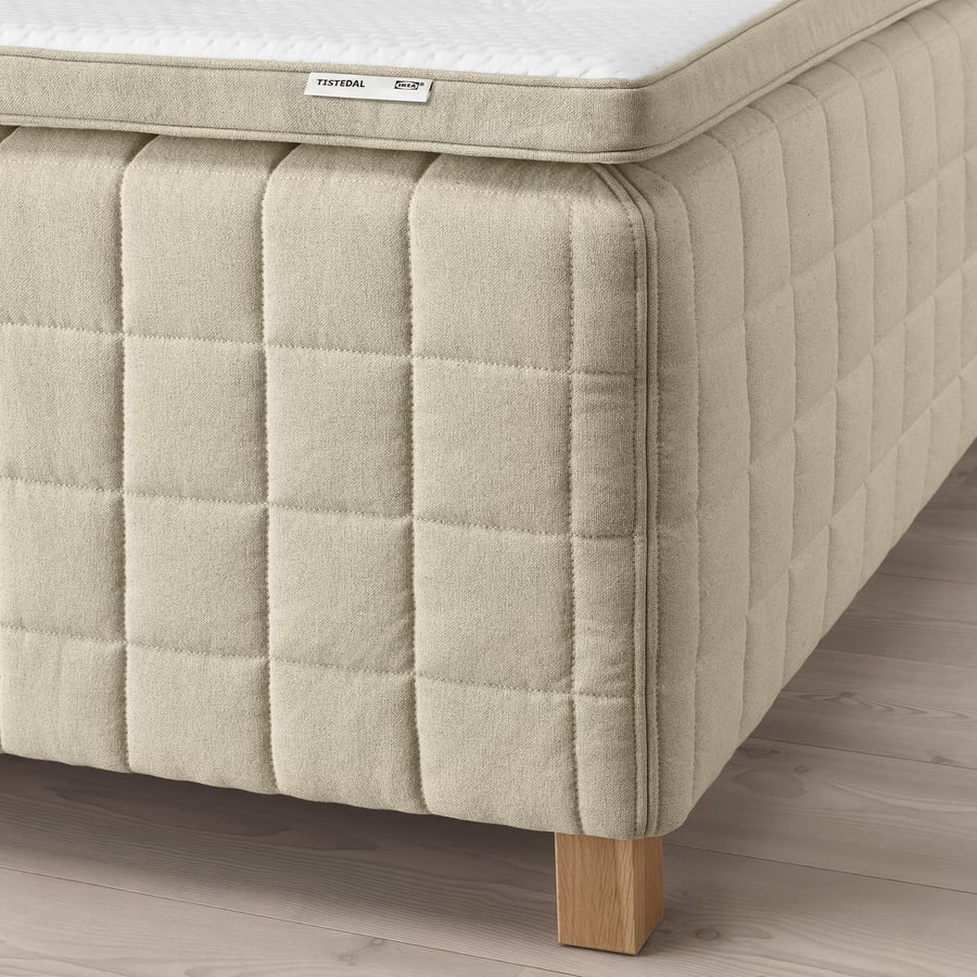 STUVLAND Madrass och bäddmadrass, fast/Tistedal natur, 120x200 cm - IKEA