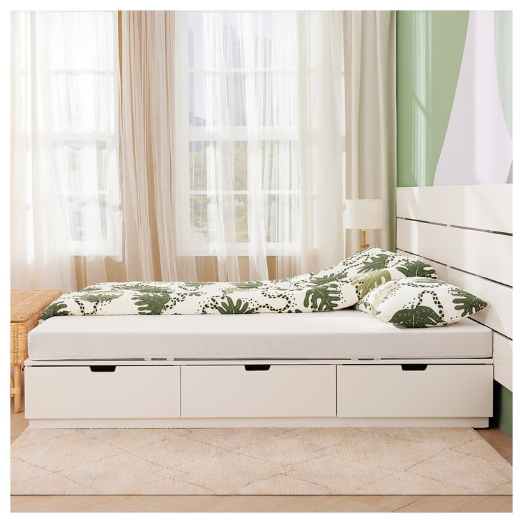 ÅKLABBEN natural latex mattress, medium firm white, 90x200 cm - IKEA