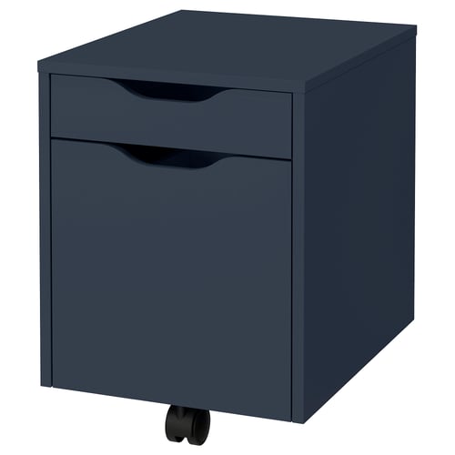 ALEX drawer unit, black-blue, 36x50 cm - IKEA