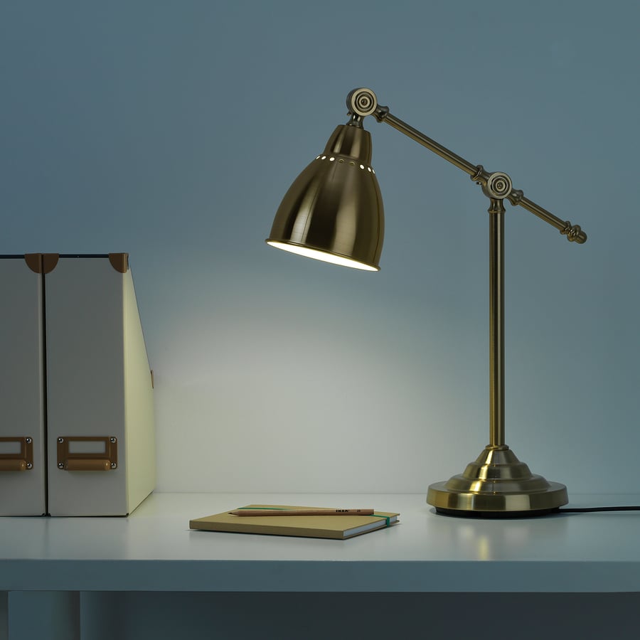 BAROMETER Work lamp - brass-colour - IKEA