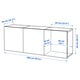 BESTÅ wall-mounted cabinet combination, white/Hedeviken oak veneer ...