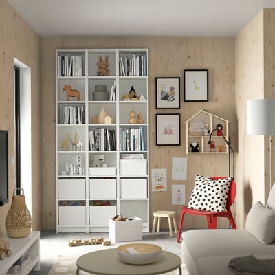 BILLY bookcase w height extension units, white, 120x28x237 cm - IKEA