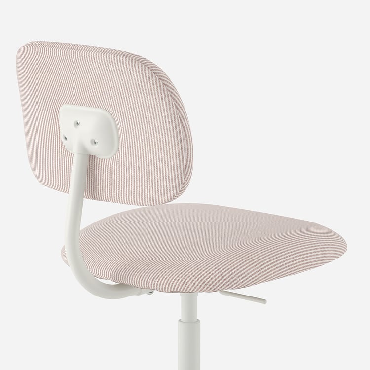 BLECKBERGET swivel chair, Klovsta white/orange-brown - IKEA