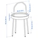 BURVIK side table, black, 38 cm - IKEA