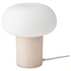 DEJSA table lamp, beige/opal white glass, 28 cm - IKEA