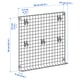 GREJIG wall grid with rail, blue, 58x59 cm - IKEA