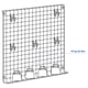 GREJIG wall grid with rail, blue, 58x59 cm - IKEA
