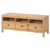 HEMNES TV bench, white stain/light brown, 148x47x57 cm - IKEA