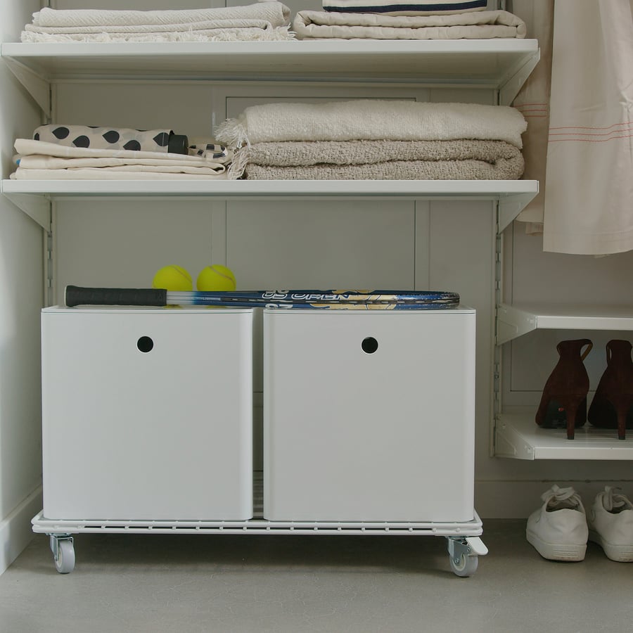 INVALLNING trolley, for boxes white, 68x39 cm - IKEA