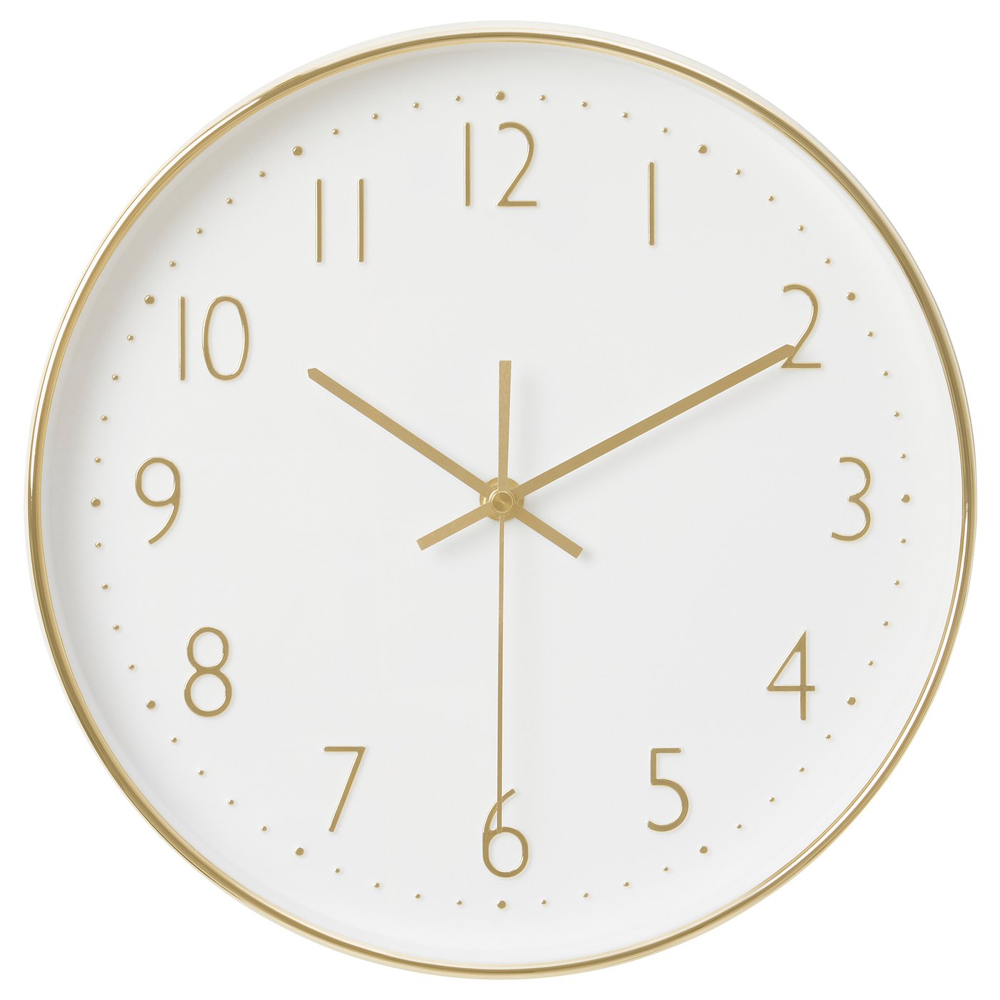 JÄNKIG wall clock, gold-colour, 30 cm - IKEA
