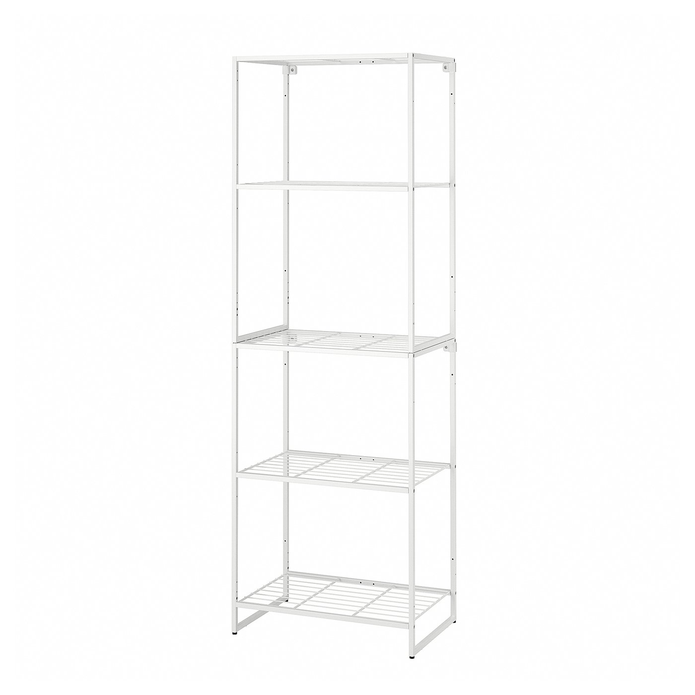 JOSTEIN shelving unit, in/outdoor/wire white, 61x40x180 cm - IKEA