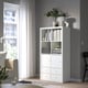 KALLAX shelving unit with 4 inserts, white, 147x77 cm - IKEA