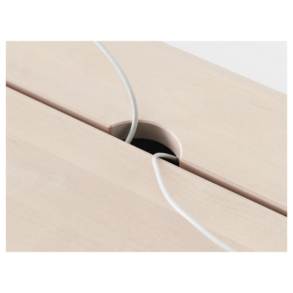 Knotten Standing Desk White Birch Ikea