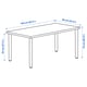 LAGKAPTEN / ADILS desk, grey/wood effect black, 140x60 cm - IKEA