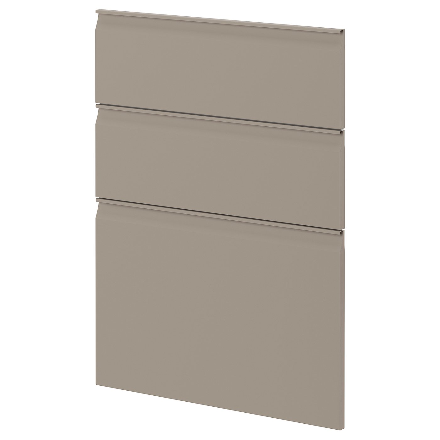 METOD 3 fronts for dishwasher, Upplöv matt dark beige, 60 cm - IKEA