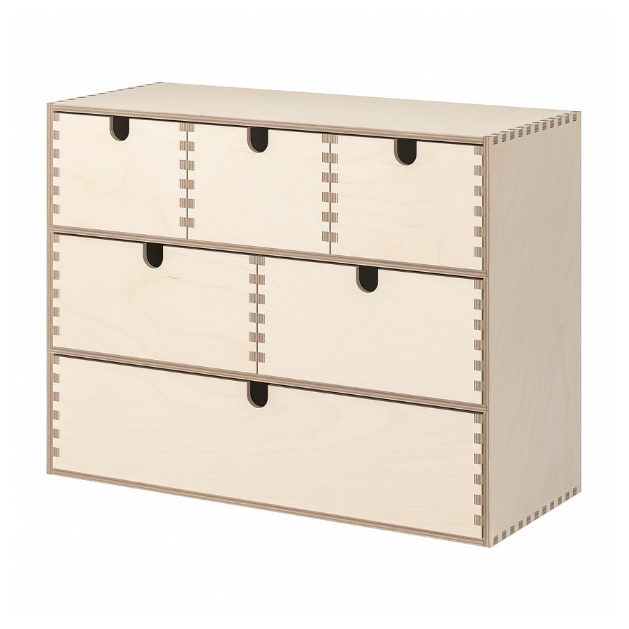 MOPPE mini chest of drawers, birch plywood, 42x18x32 cm - IKEA