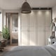 PAX / FLISBERGET wardrobe combination, grey-beige/light beige ...