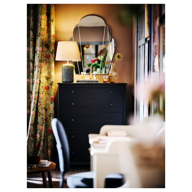 SNÖBYAR table lamp, grey-turquoise ceramic/grey, 52 cm - IKEA