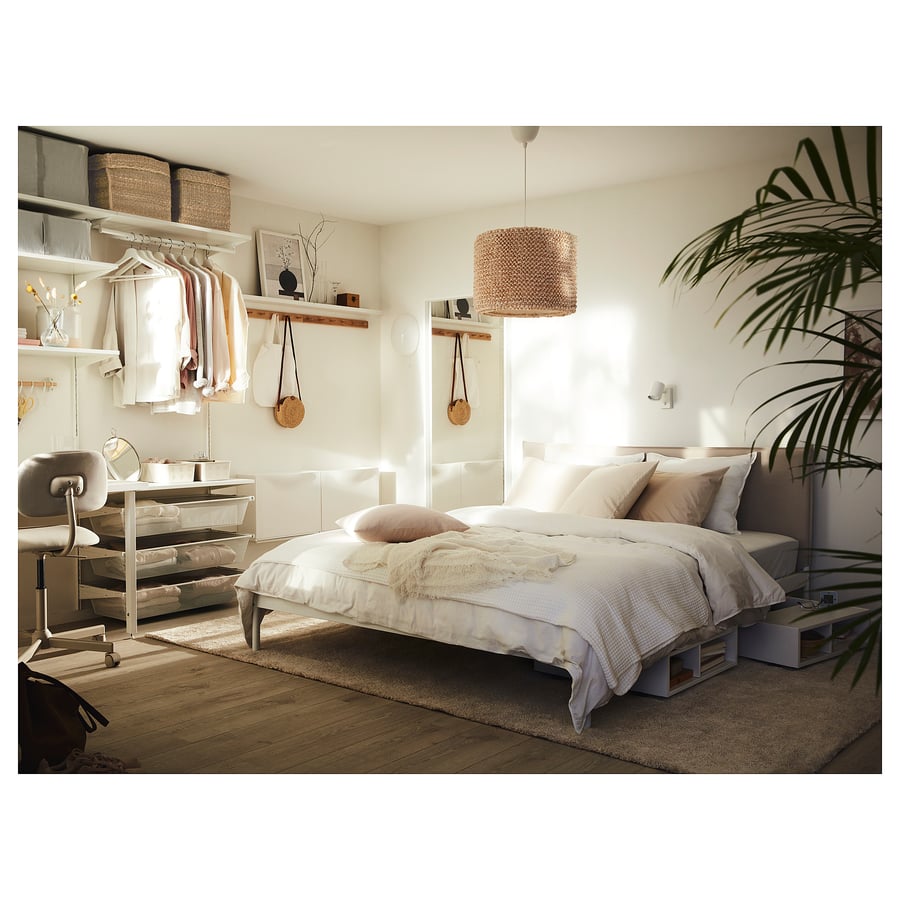 STOENSE Rug, low pile, off-white, 133x195 cm - IKEA