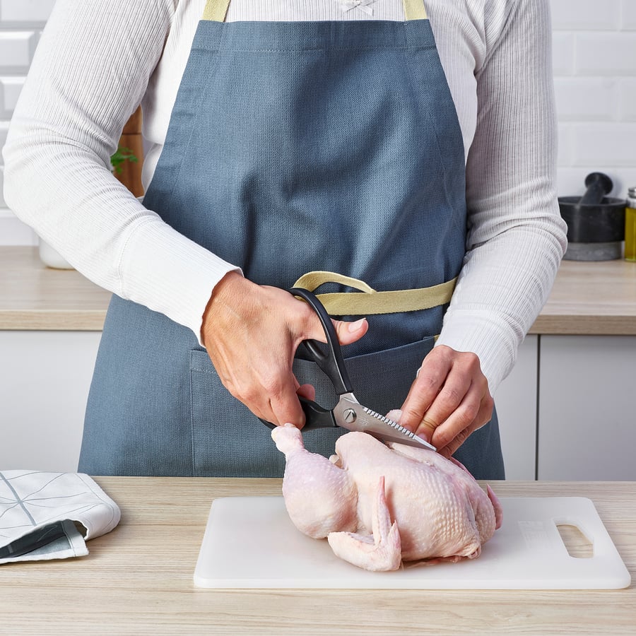 SVARTFISK kitchen scissors, stainless steel/black - IKEA