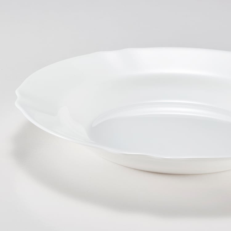 SVENSKMÅLLA deep plate, white, 23 cm - IKEA