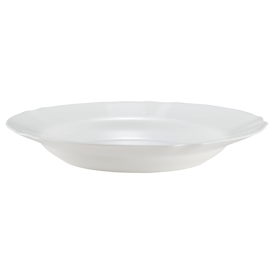 SVENSKMÅLLA deep plate, white, 23 cm - IKEA