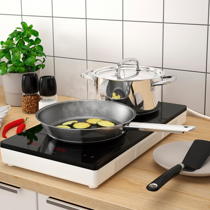 TILLREDA portable induction hob, 2 zones white - IKEA
