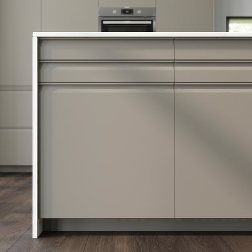 UPPLÖV drawer front, matt dark beige, 80x10 cm - IKEA