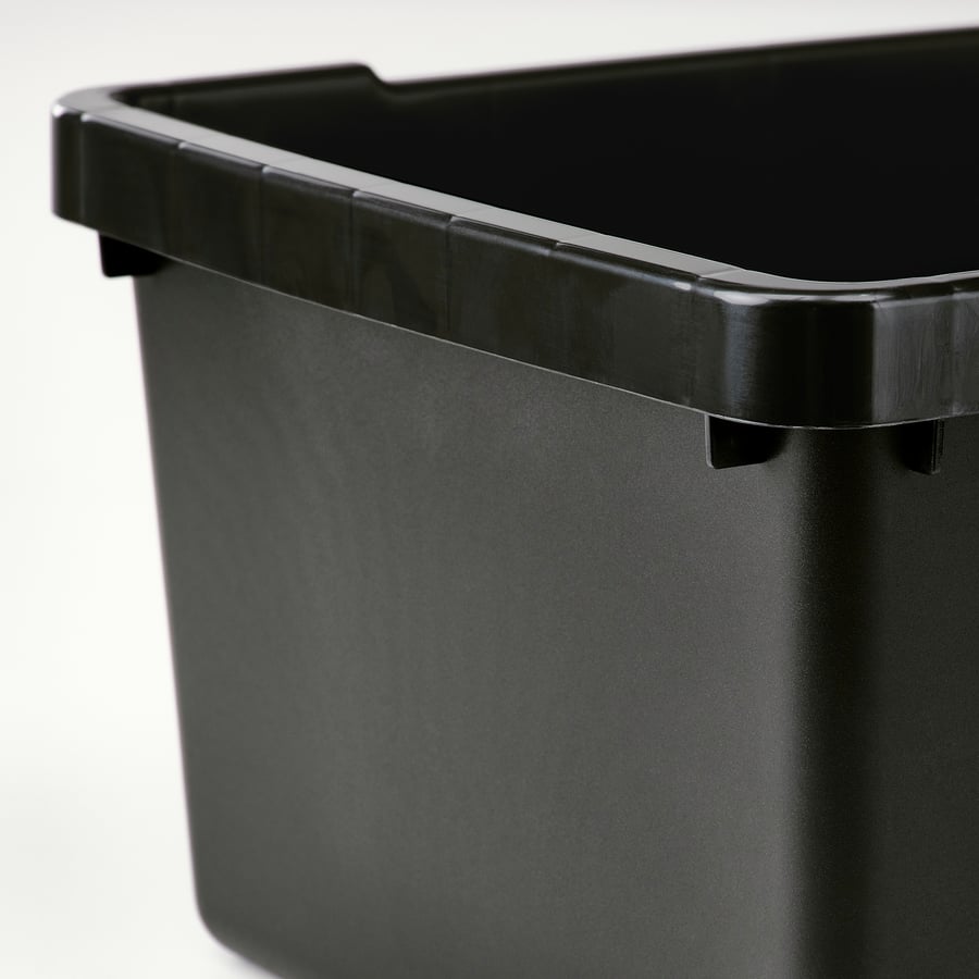 UPPSNOFSAD storage box, black, 25x17x12 cm/3.5 l - IKEA