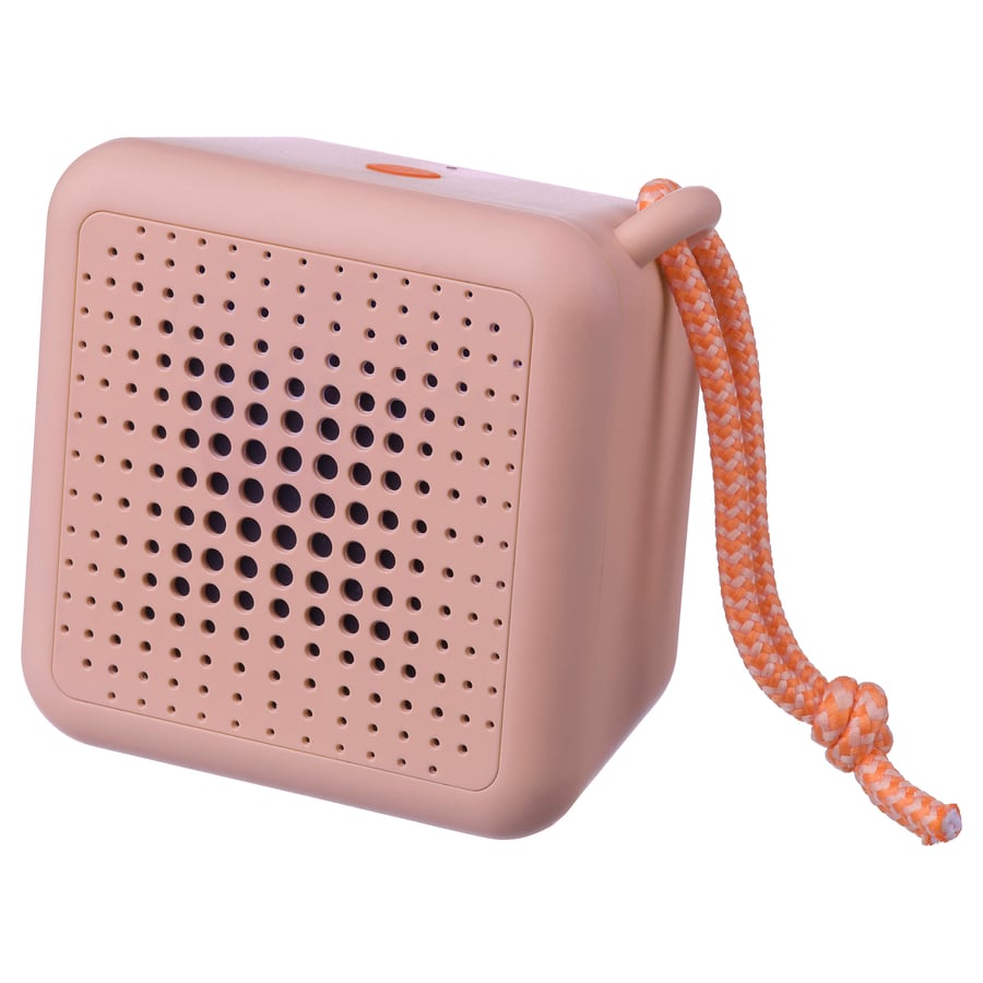 VAPPEBY portable bluetooth speaker, waterproof/pink - IKEA