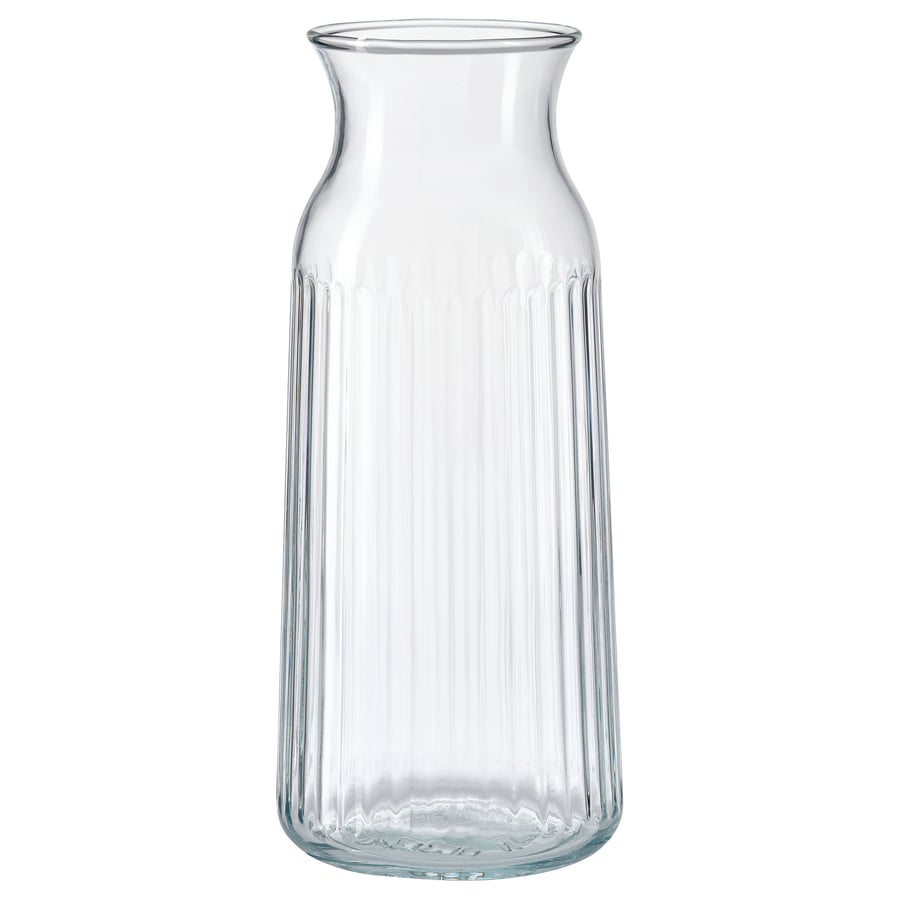 VARDAGEN carafe, clear glass/patterned, 1.0 l - IKEA