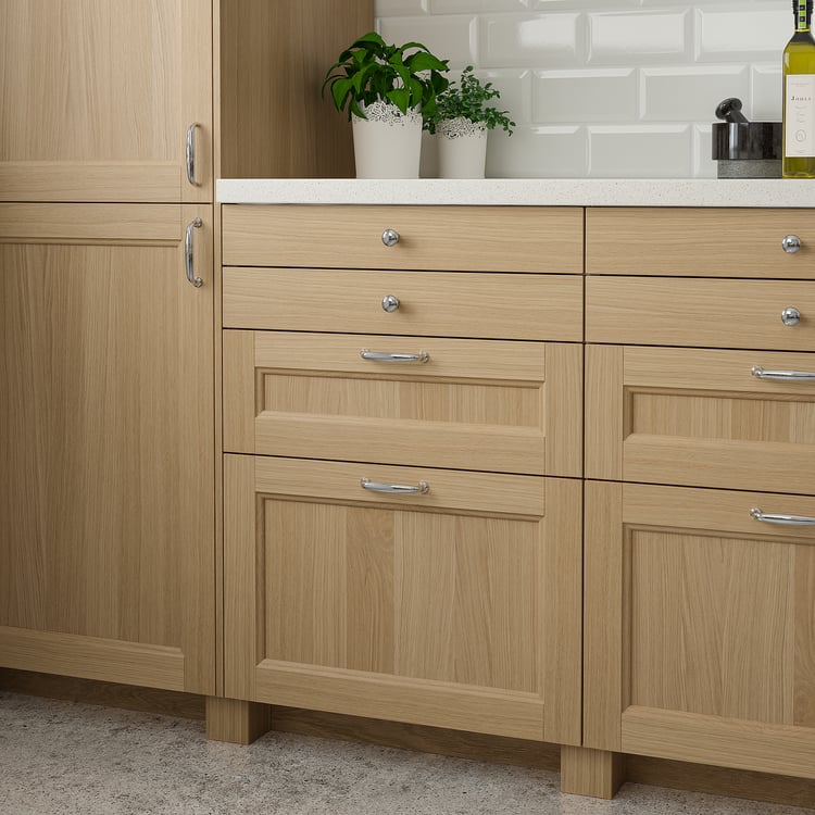 VEDHAMN drawer front, oak, 80x20 cm - IKEA