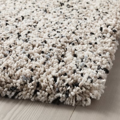 VINDUM Rug, high pile - white - IKEA